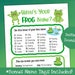 What's Your Frog Name, Frog Game for Kids Printable, Frog Name ...