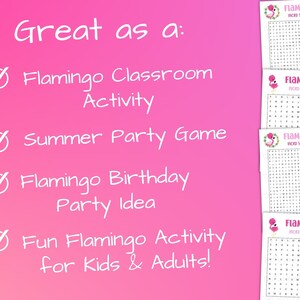 Flamingo Word Search Puzzle Printable Game for Kids & Adults, Flamingo ...