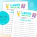 Summer Word Game, Summer Activity for Kids Printable, Summer Party Idea ...