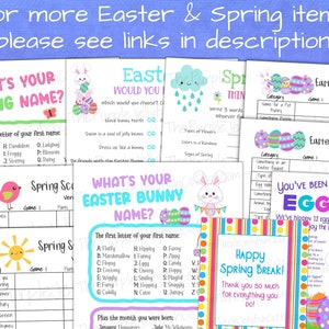 Easter Trivia Game Printable, Easter Activities for Kids & Adults ...