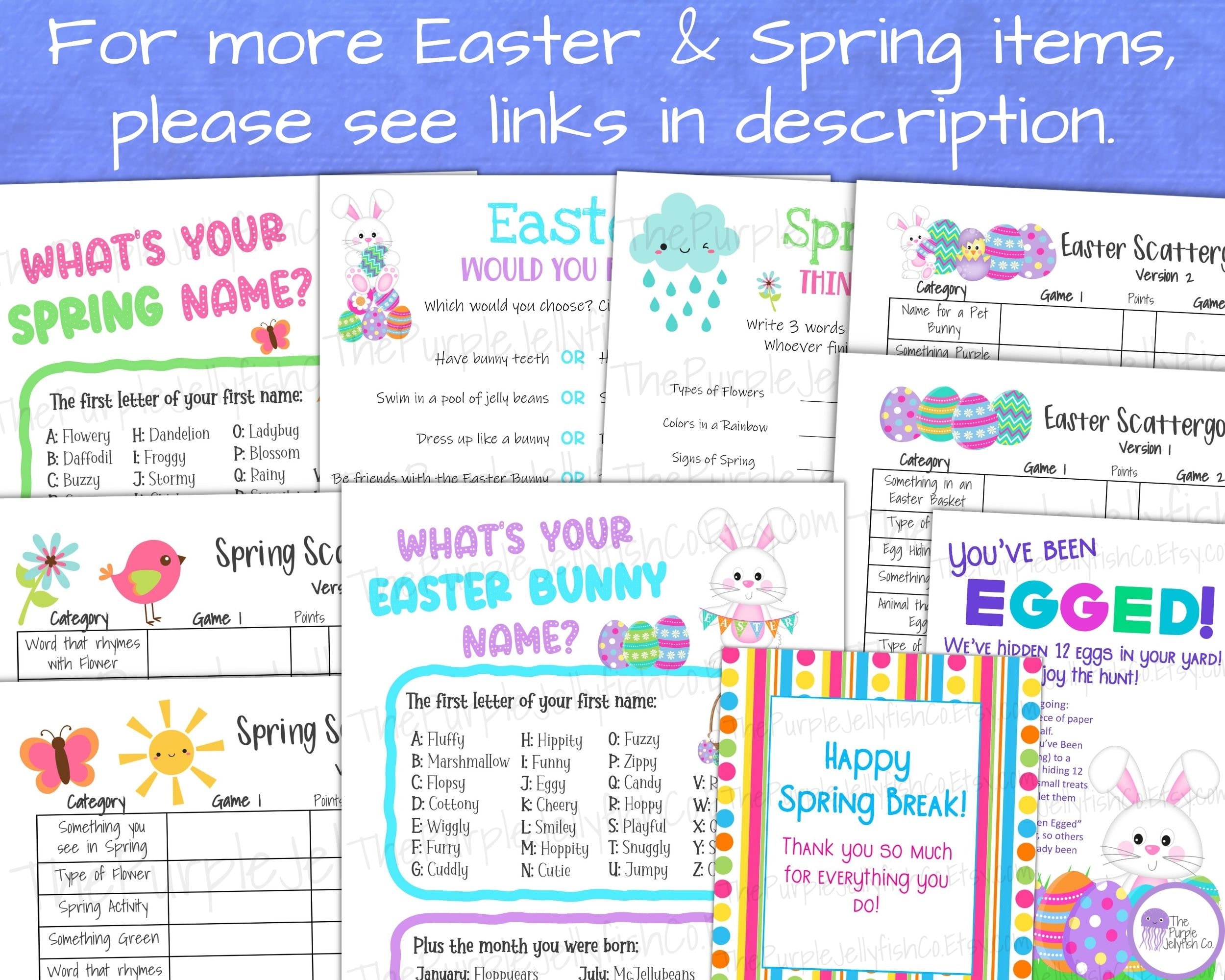 Easter Trivia Game Printable, Easter Activities for Kids & Adults ...
