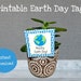 Earth Day Tag, Earth Day Printable, Happy Earth Day, Earth Day Gift Tag ...