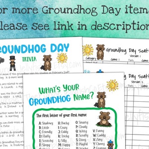 Groundhog Day Word Search Printable, Groundhog Activities, Word Search ...