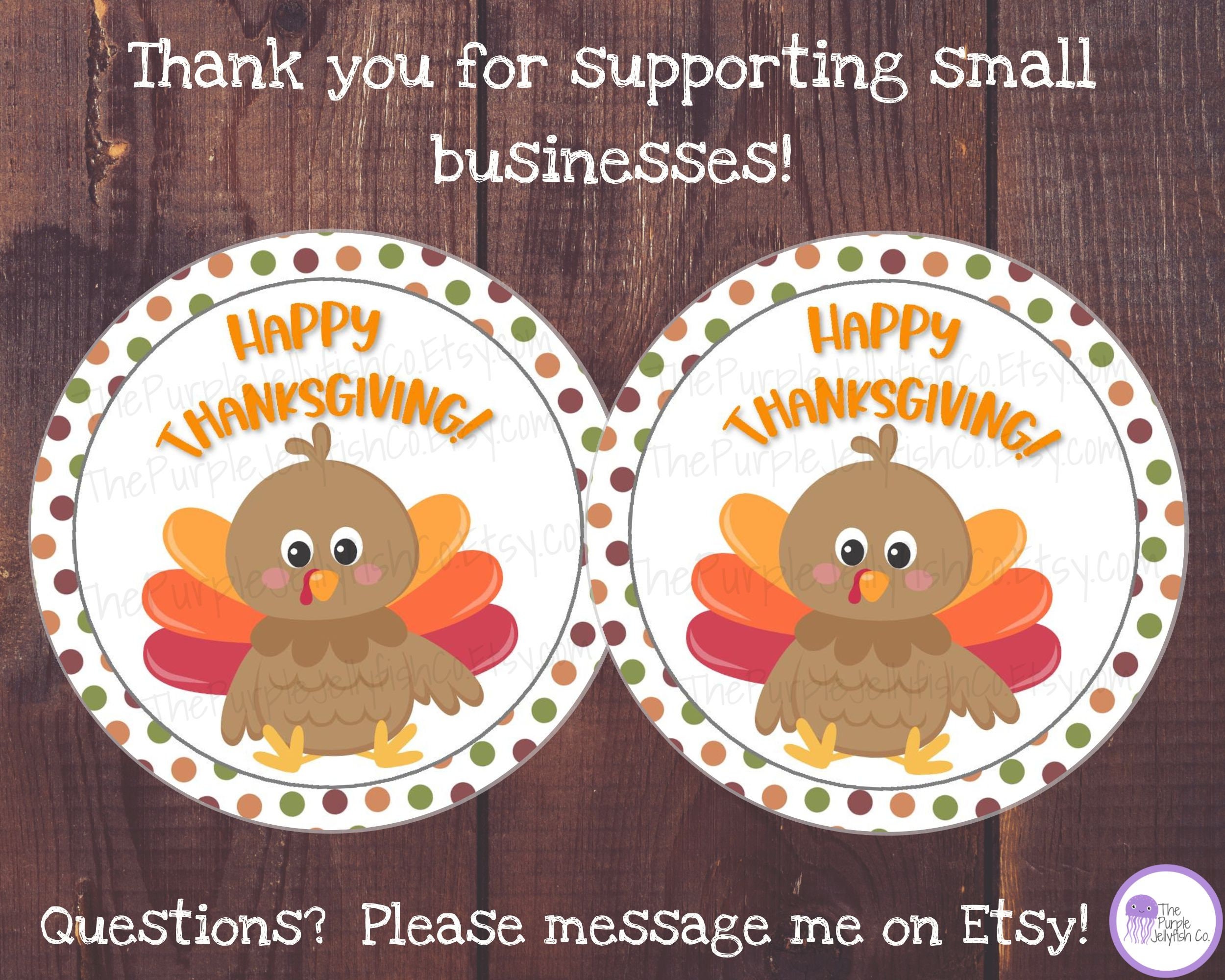 Thanksgiving Gift Tag Printable Thanksgiving Treat Tag - Etsy