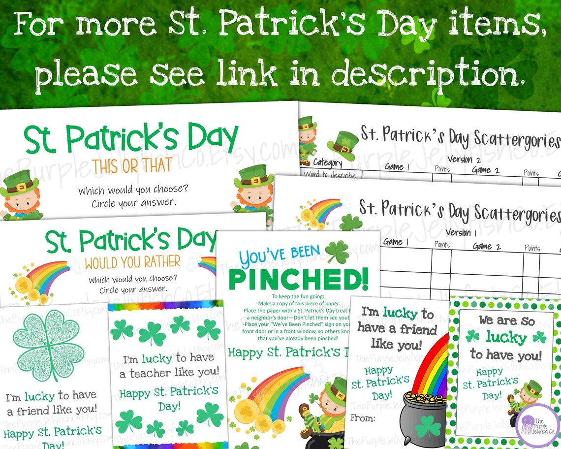 Leprechaun Name Game, Printable St. Patrick's Day Game for Kids, What's ...