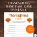 Thanksgiving Think Fast Game, Thanksgiving Family Game, Friends ...