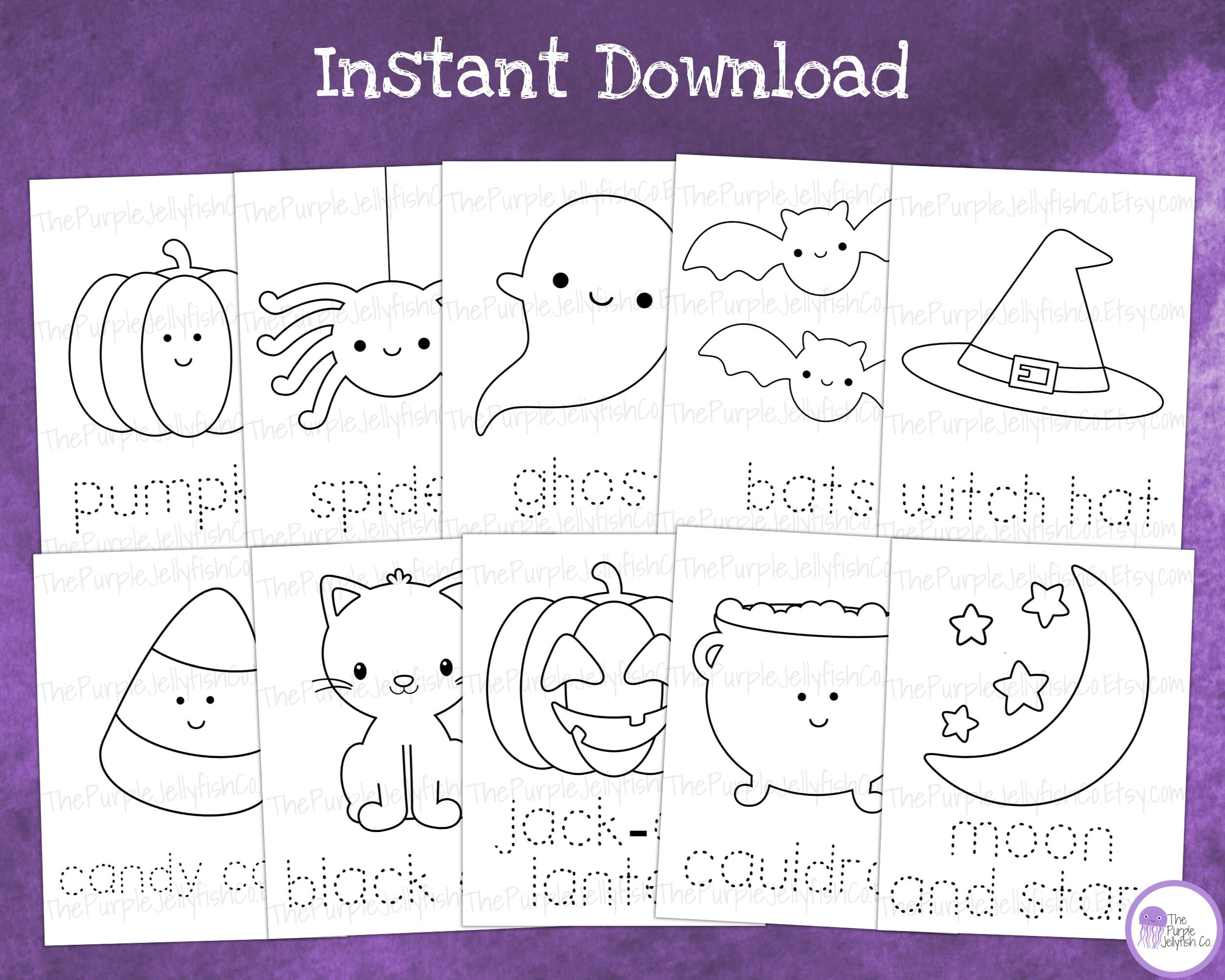 Halloween Coloring Pages for Kids, Coloring Pages Printable, Halloween ...