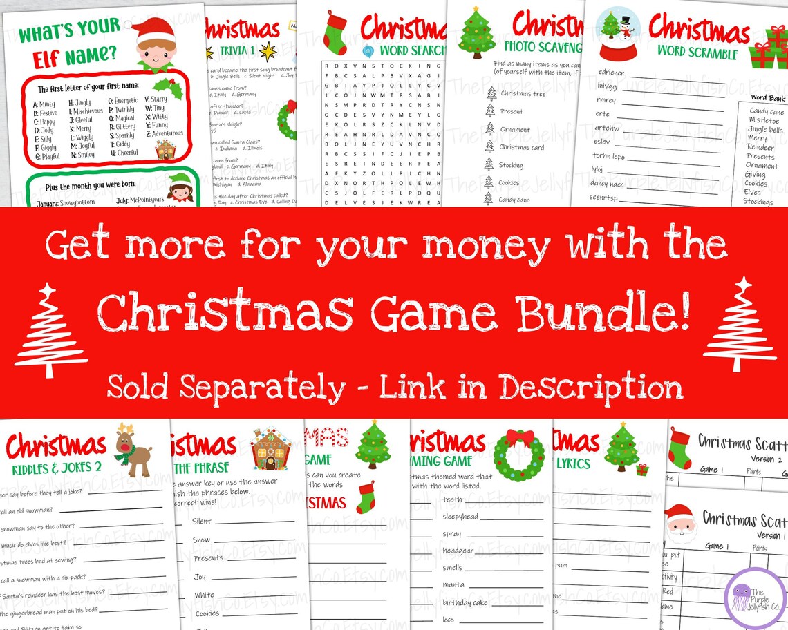 Elf Name Game Name Tags, Christmas Activity for Kids, What's Your Elf ...