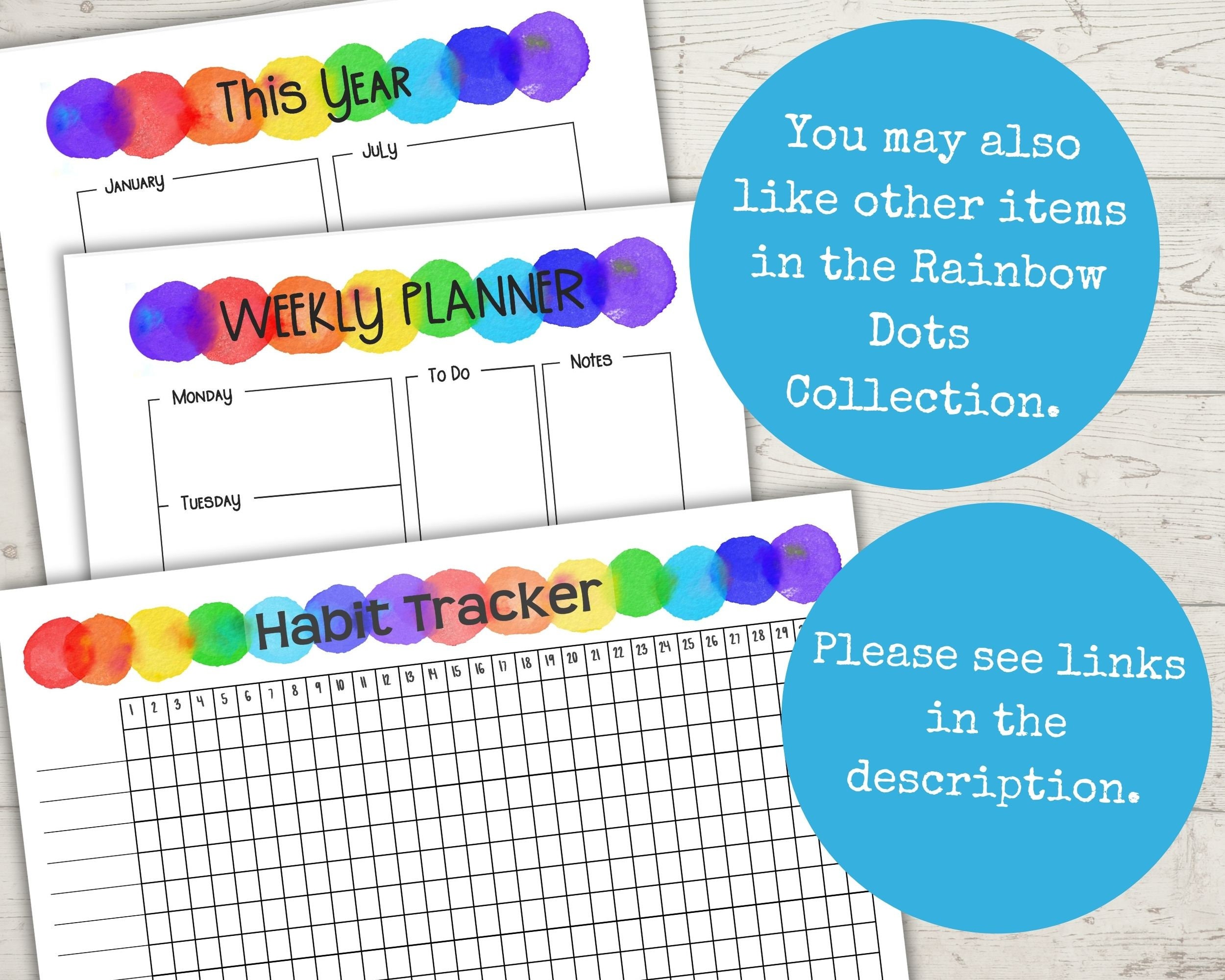 Birthday Tracker Printable Perpetual Birthday Calendar Monthly Birthday ...