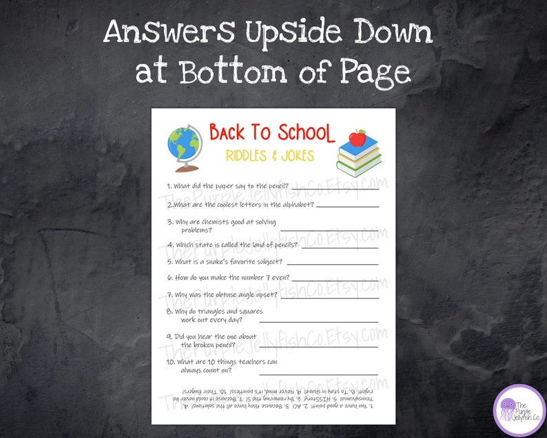 Back to School Jokes for Kids, First Day of School Activity, Back to ...