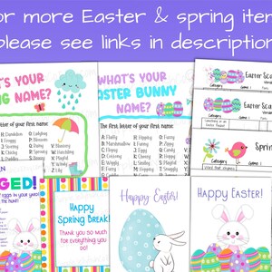 This or That Easter Game Printable, Easter Activity for Kids & Adults ...
