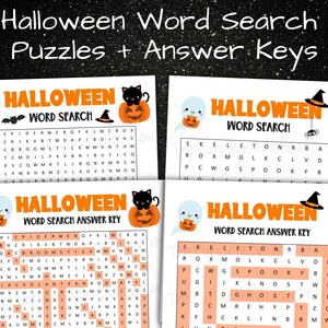 Halloween Word Search Games, Halloween Worksheets for Kids, Halloween ...