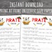 Pirate Trivia Game Printable, Pirate Party Idea, Talk Like a Pirate Day ...