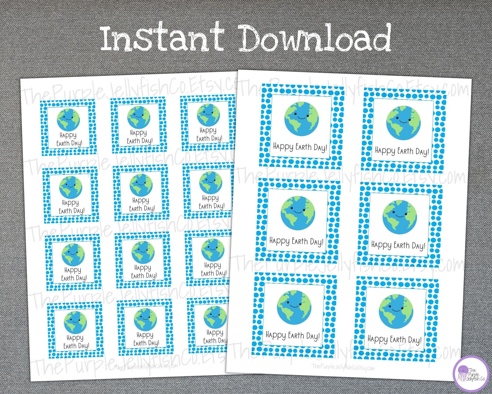 Earth Day Tag, Earth Day Printable, Happy Earth Day, Earth Day Gift Tag ...