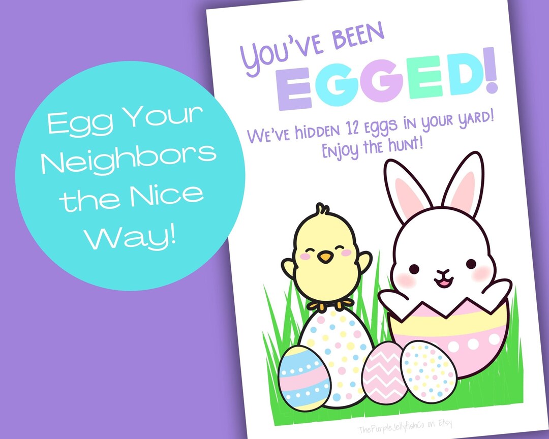 Easter Activity for Kids, You've Been Egged, Kids Easter Game, Easter ...