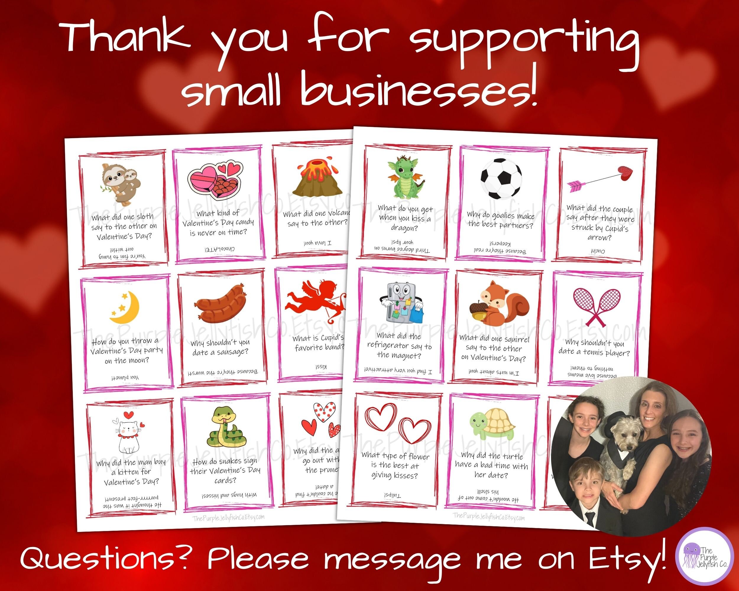 Valentines Lunch Box Notes for Kids Printable Valentine's Day Lunchbox ...