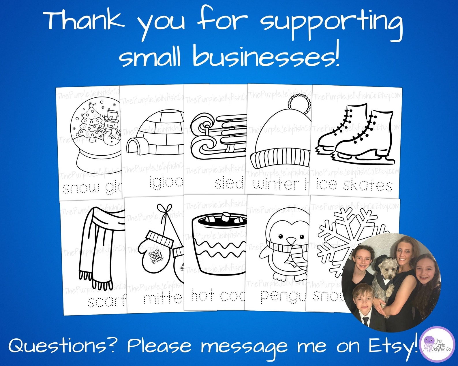 Winter Coloring Pages for Kids, Preschool Worksheets Printable, Toddler ...