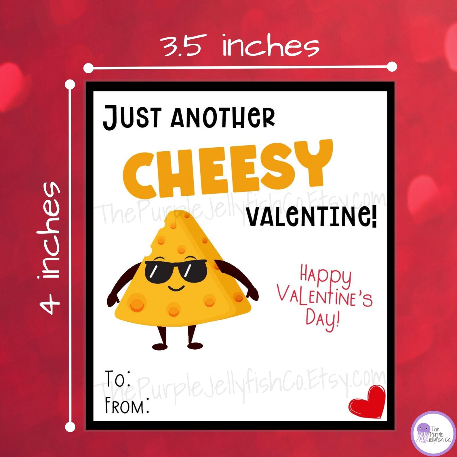 Cheesy Valentines for Kids Classroom Valentine Exchange, Class ...