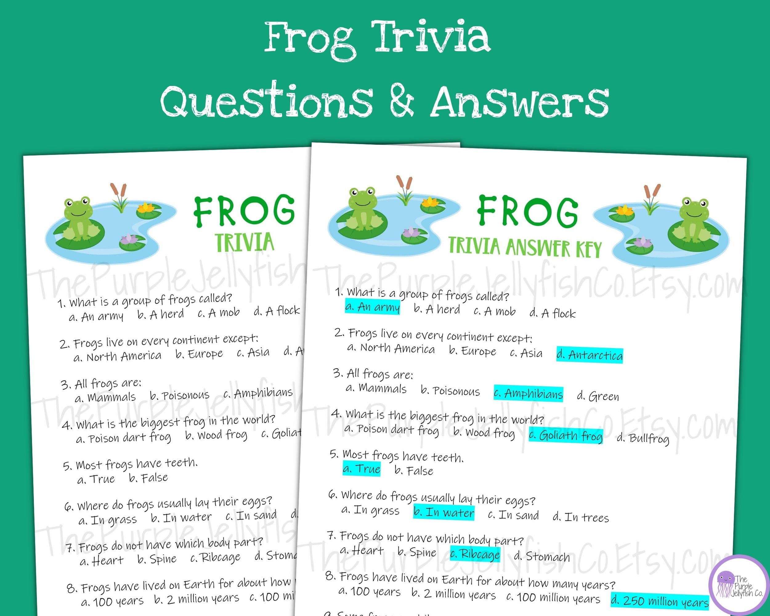 Frog Game Bundle, Printable Games for Kids, Frog Birthday Party Ideas ...