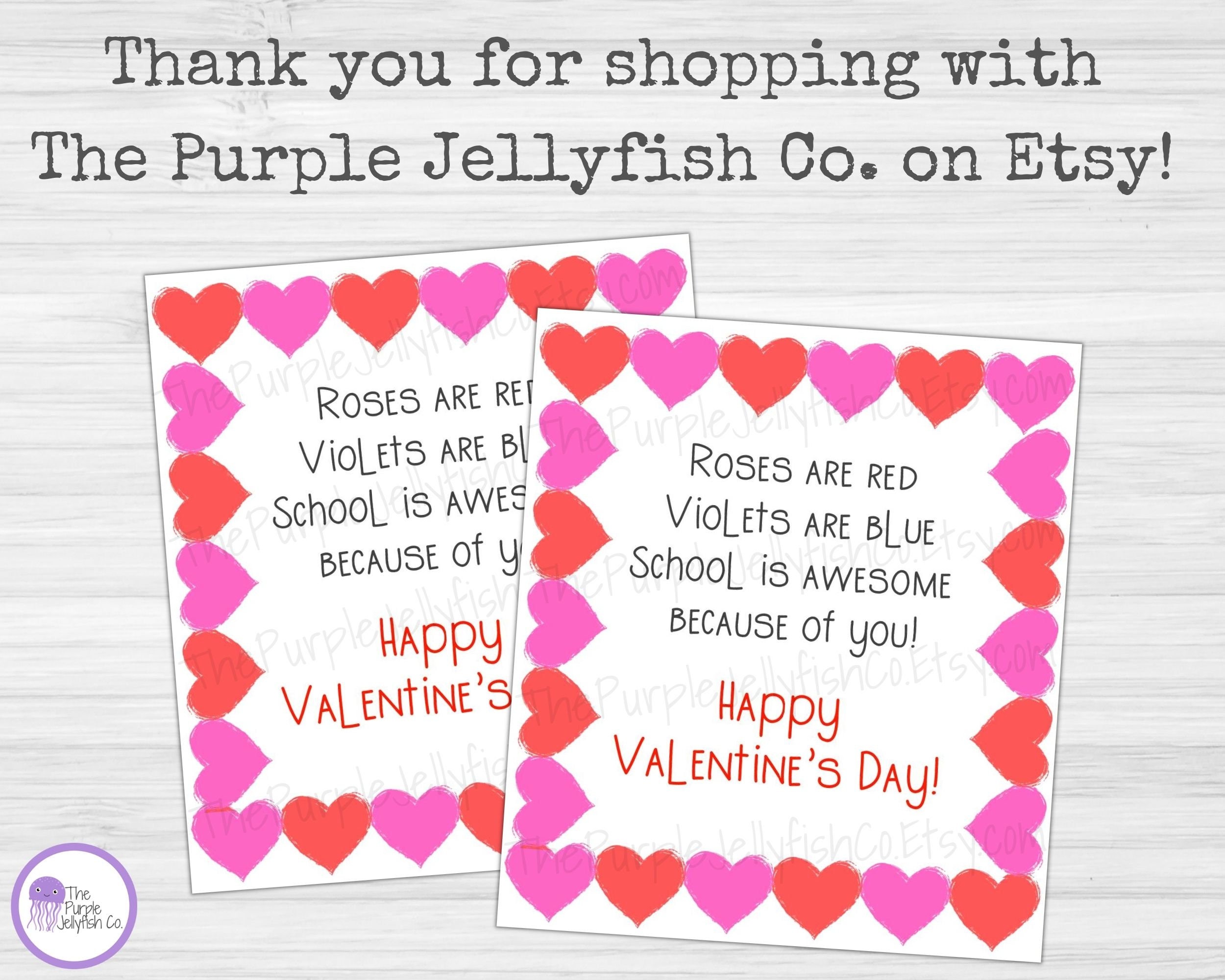 Teacher Valentines Printable, Valentine's Day Appreciation, Valentine ...