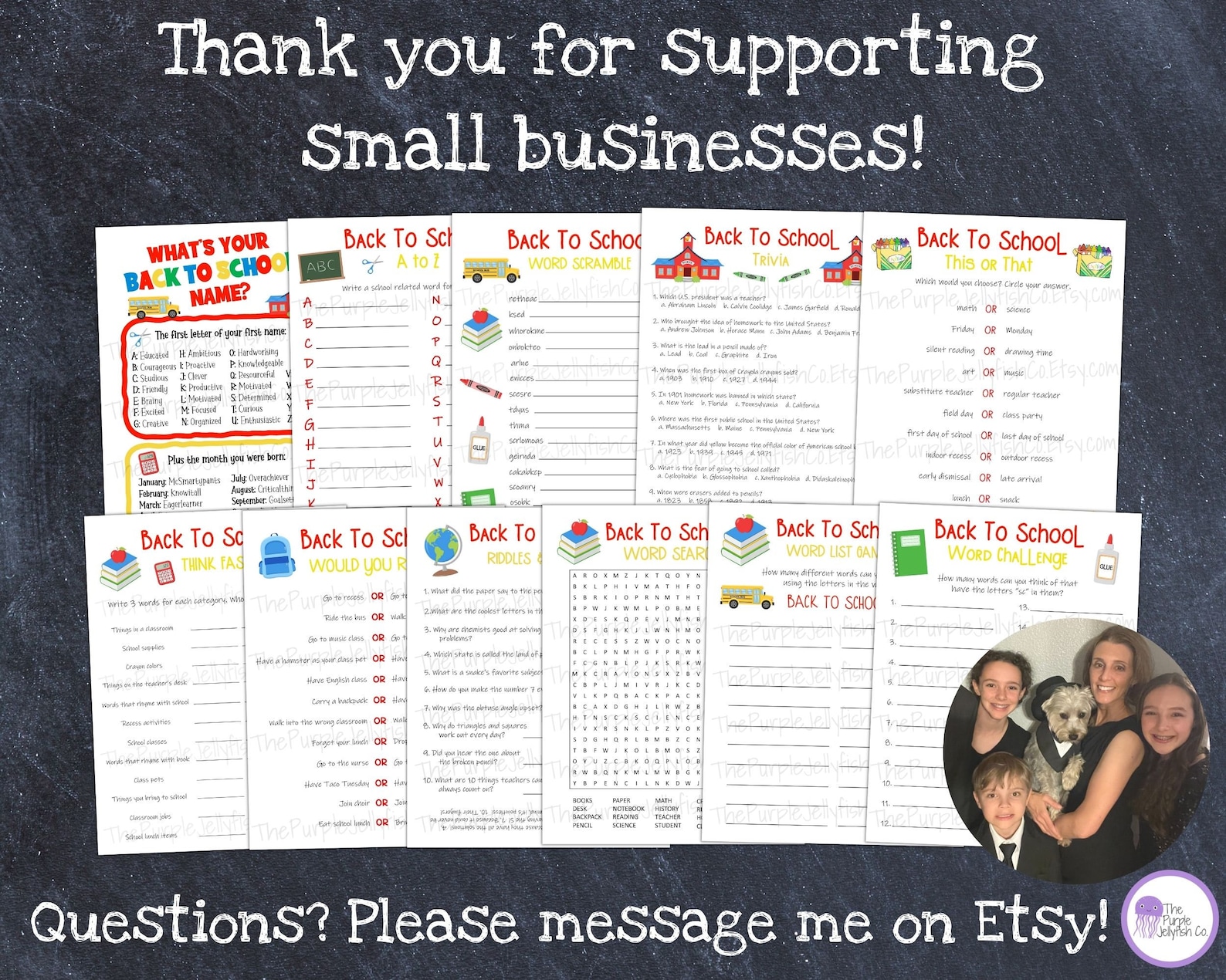 Back to School Game Bundle, First Day of School Activity Printable, Ice ...