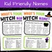 What's Your Witch Name Game Halloween Game Printable - Etsy