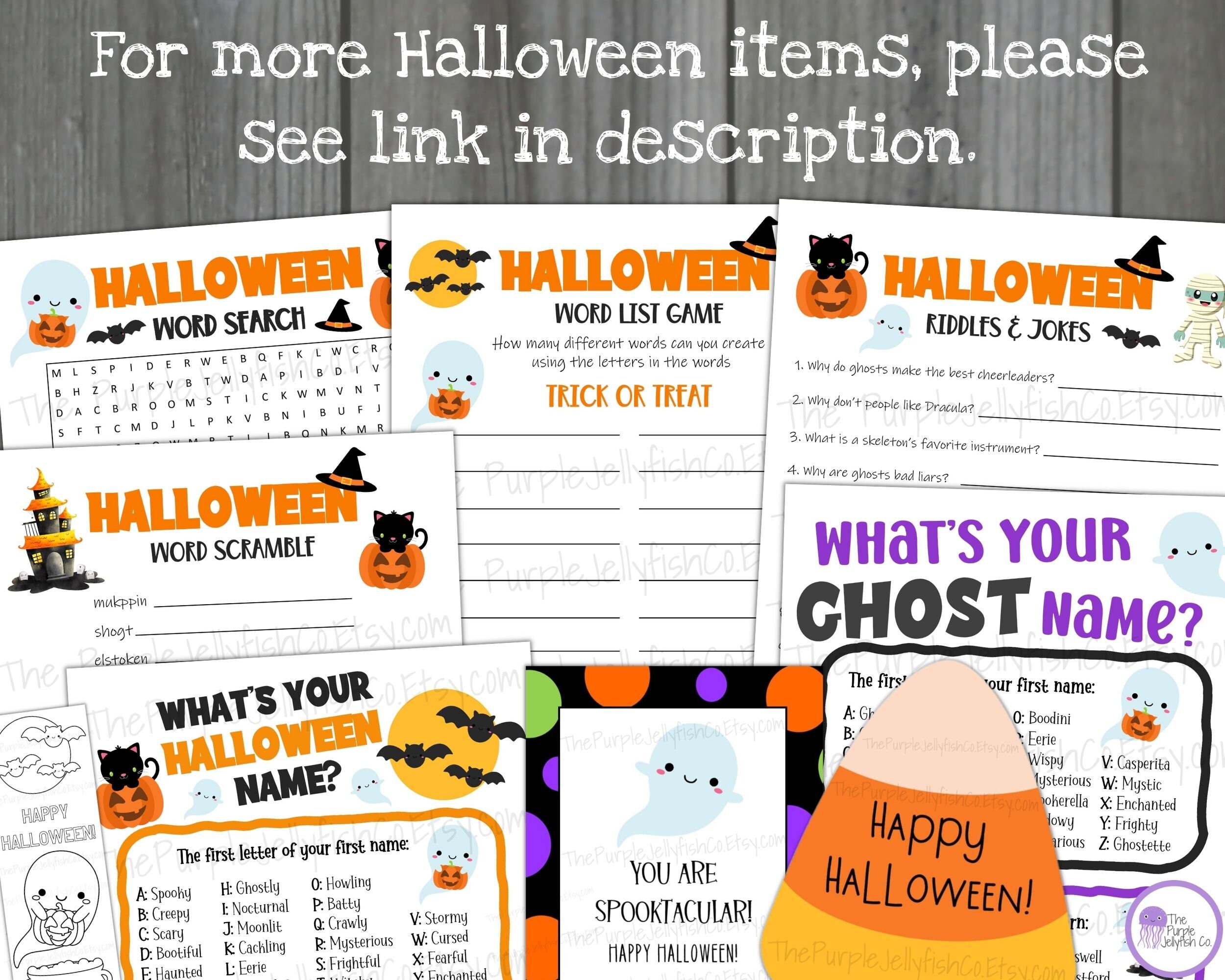 Halloween Coloring Bookmarks for Kids, Halloween Bookmark Printable ...