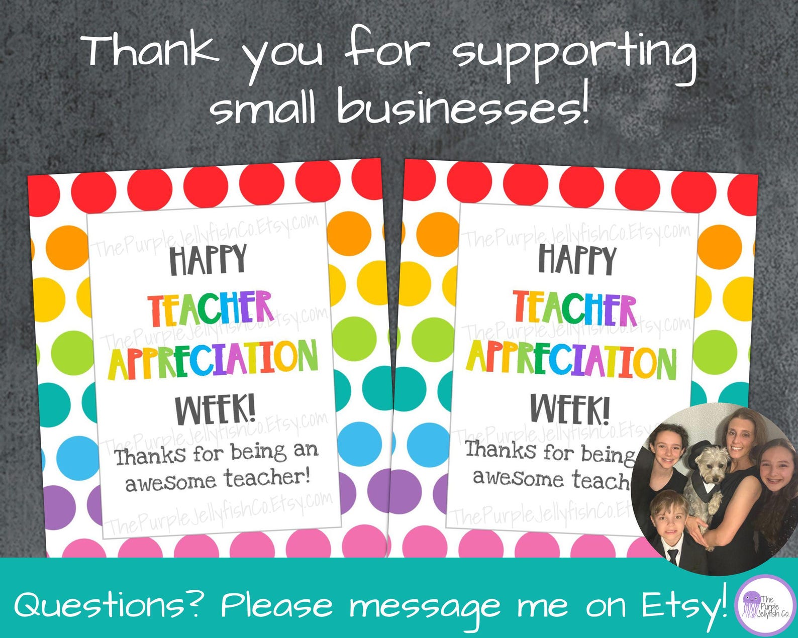 Happy Teacher Appreciation Week Gift Tags Printable, Teacher ...