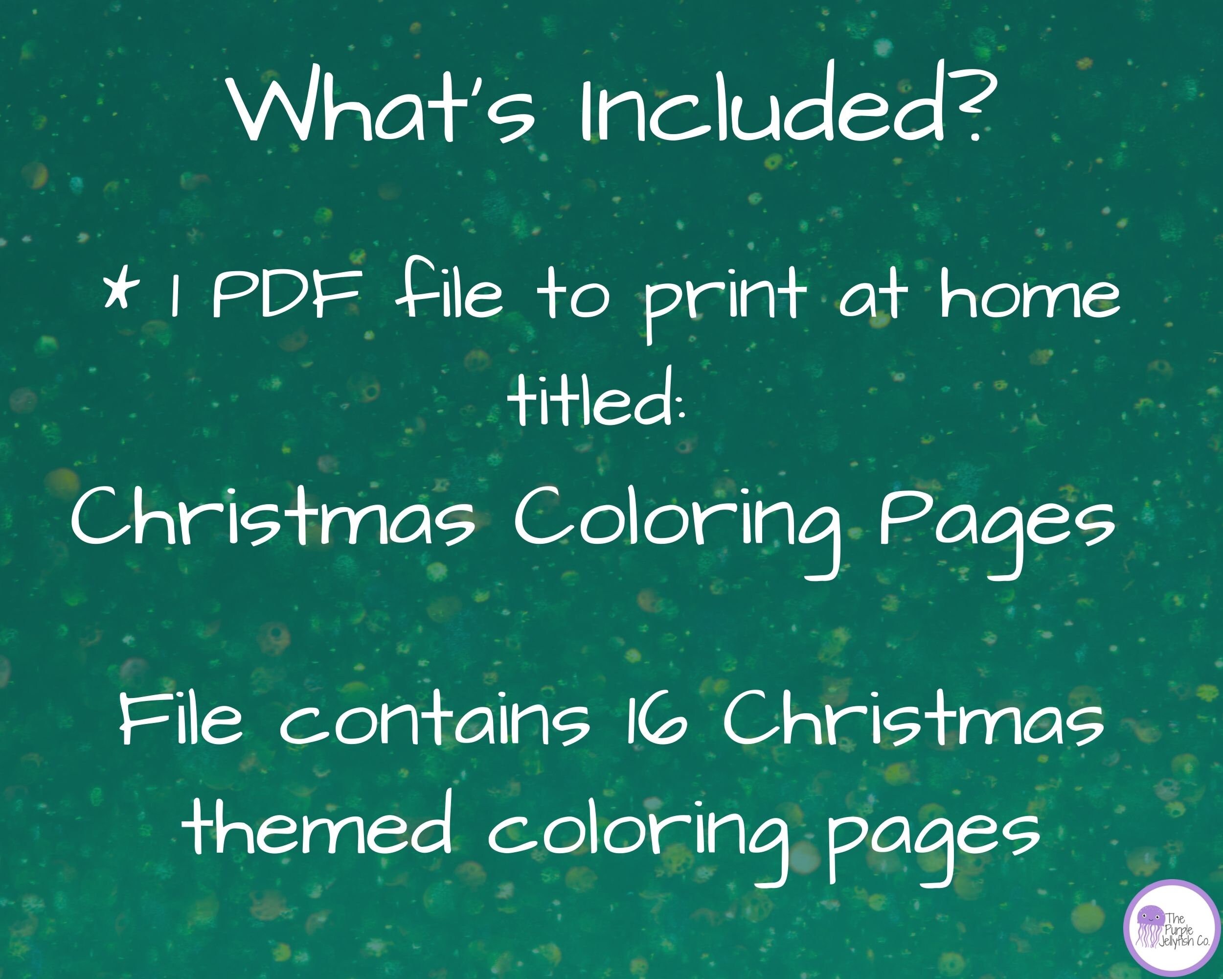 Christmas Coloring Pages for Kids Printable Preschool Winter - Etsy