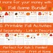 Fall Think Fast Game Printable Fall Activity for Kids & Adults, Autumn ...