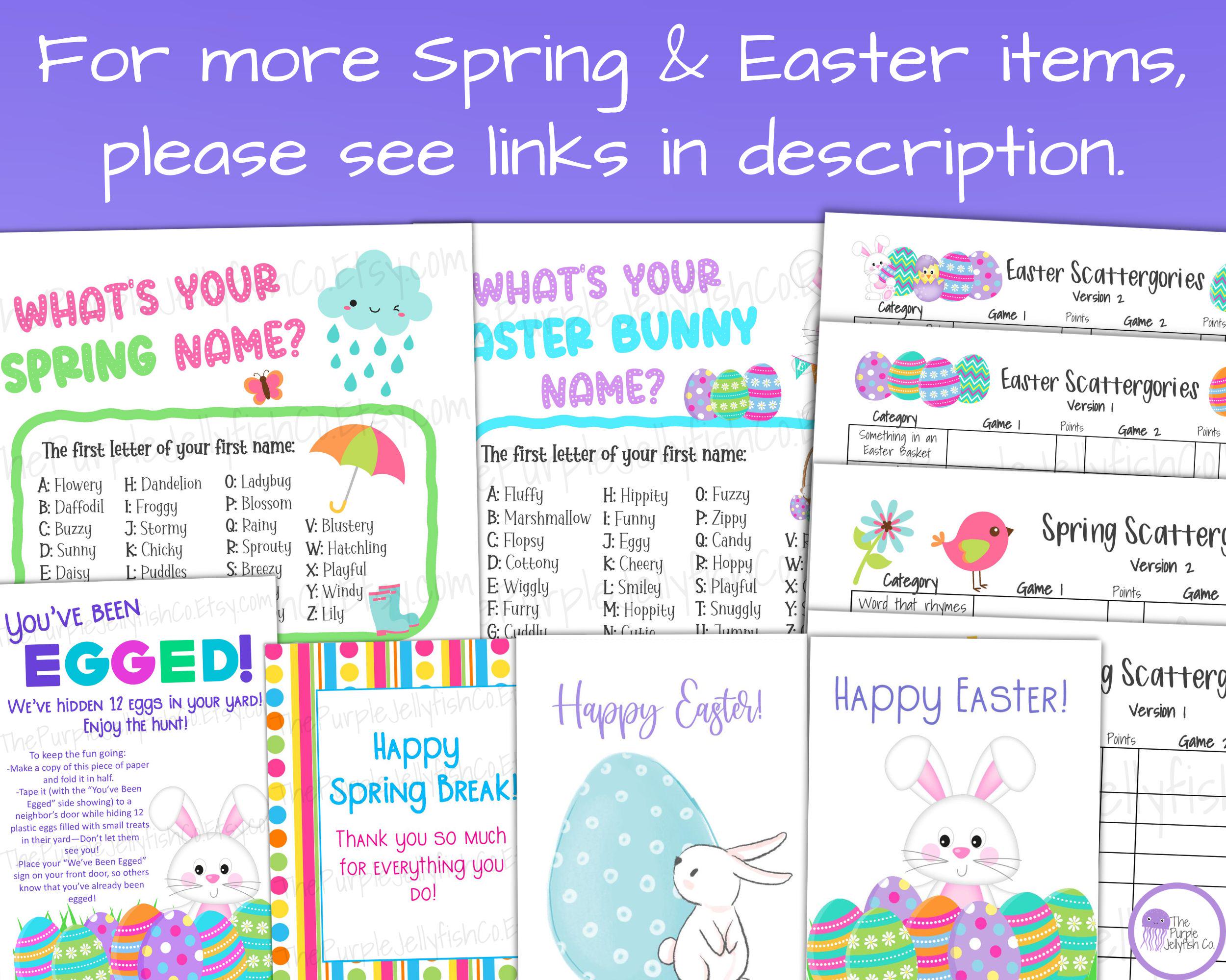 You've Been Egged Easter Game Printable, Easter Egg Hunt, Easter ...
