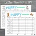 Puppy Scattergories Printable, Puppy Party Game, Dog Birthday, Puppy ...