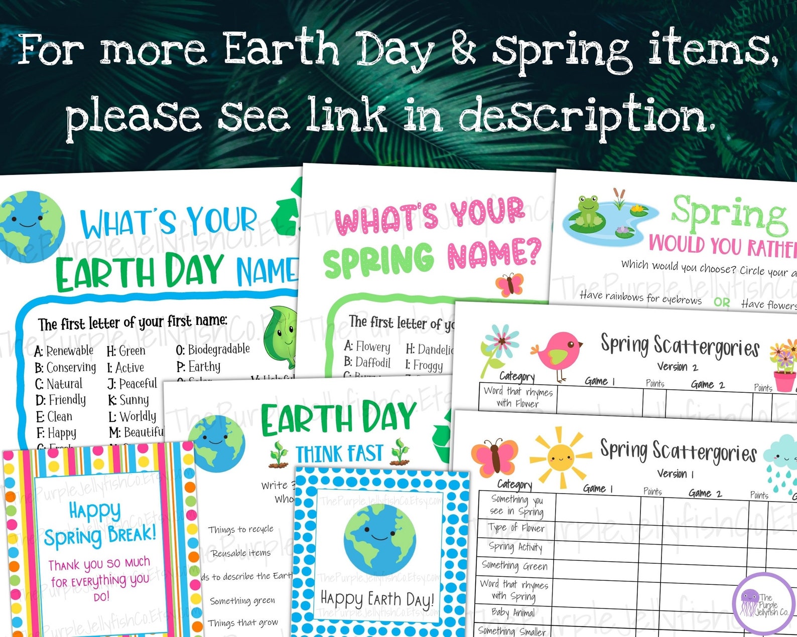 Earth Day Would You Rather Game, This or That Game for Kids, Printable ...