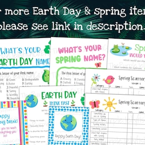 Earth Day Would You Rather Game, This or That Game for Kids, Printable ...