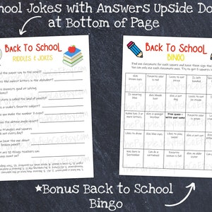 Back to School Game Bundle, First Day of School Activity Printable, Ice ...