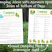 Camping Games Bundle, Fun Camping Games Printable, Camping Activities ...