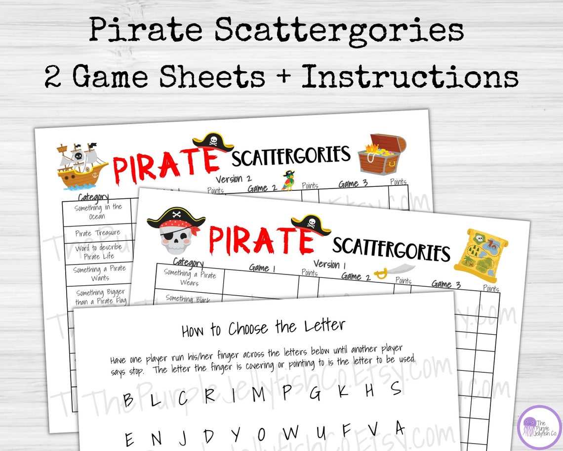Pirate Games for Kids, Pirate Printables, Talk Like a Pirate Day ...