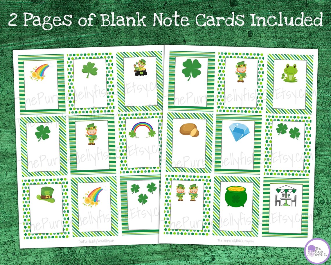 St Patricks Day Lunchbox Notes for Kids, Lunchbox Jokes, Printable ...