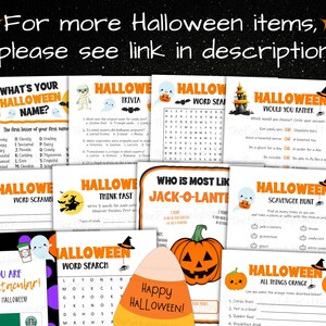 Who is Most Like a Jack-o-lantern, Printable Halloween Party Game for ...