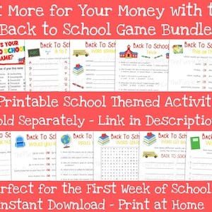 Back to School Word Search Puzzle for Kids, First Day of School ...