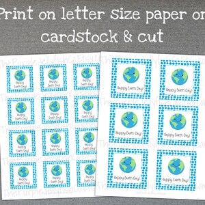 Earth Day Tag, Earth Day Printable, Happy Earth Day, Earth Day Gift Tag ...