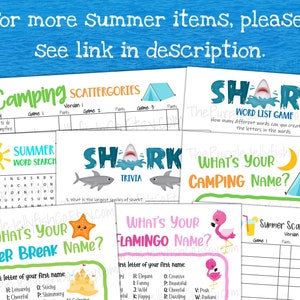 Under the Sea Name Game, Ocean Theme Party Decor, Under the Sea Party ...