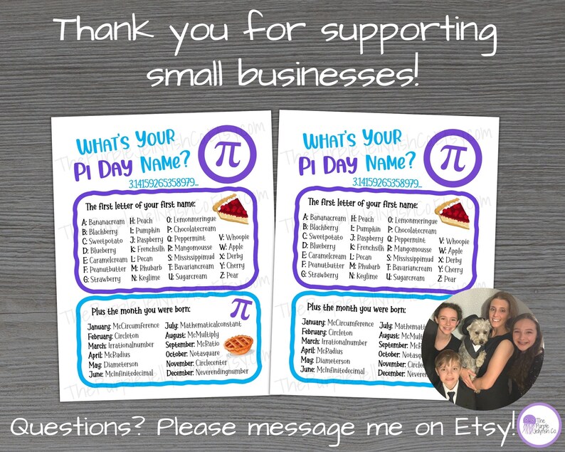 What's Your Pi Day Name Game Name Tags, Printable Pi Day Activity for ...