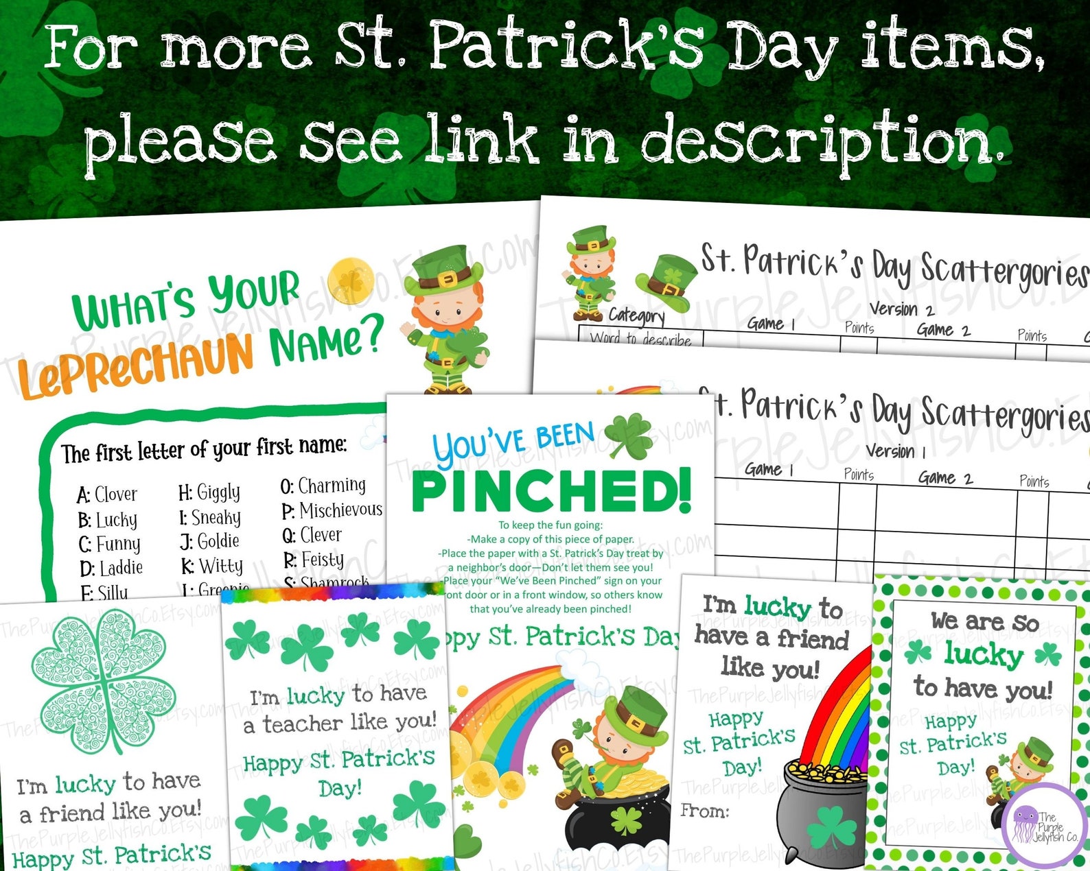 A to Z Game St Patricks Day, Printable St Patricks Day Game for Kids ...