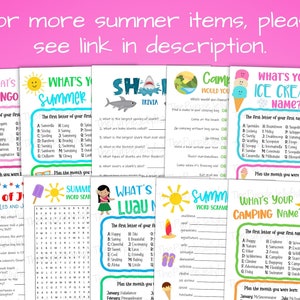 Ice Cream Trivia Game, Printable Summer Activity for Kids & Adults, Fun ...