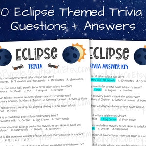 Eclipse 2024 Games Printable, April 8th 2024 Solar Eclipse Activities ...