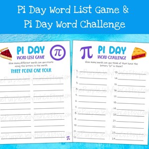Pi Day Game Bundle, Pi Day Activities for Kids Printable, Pi Day Party ...
