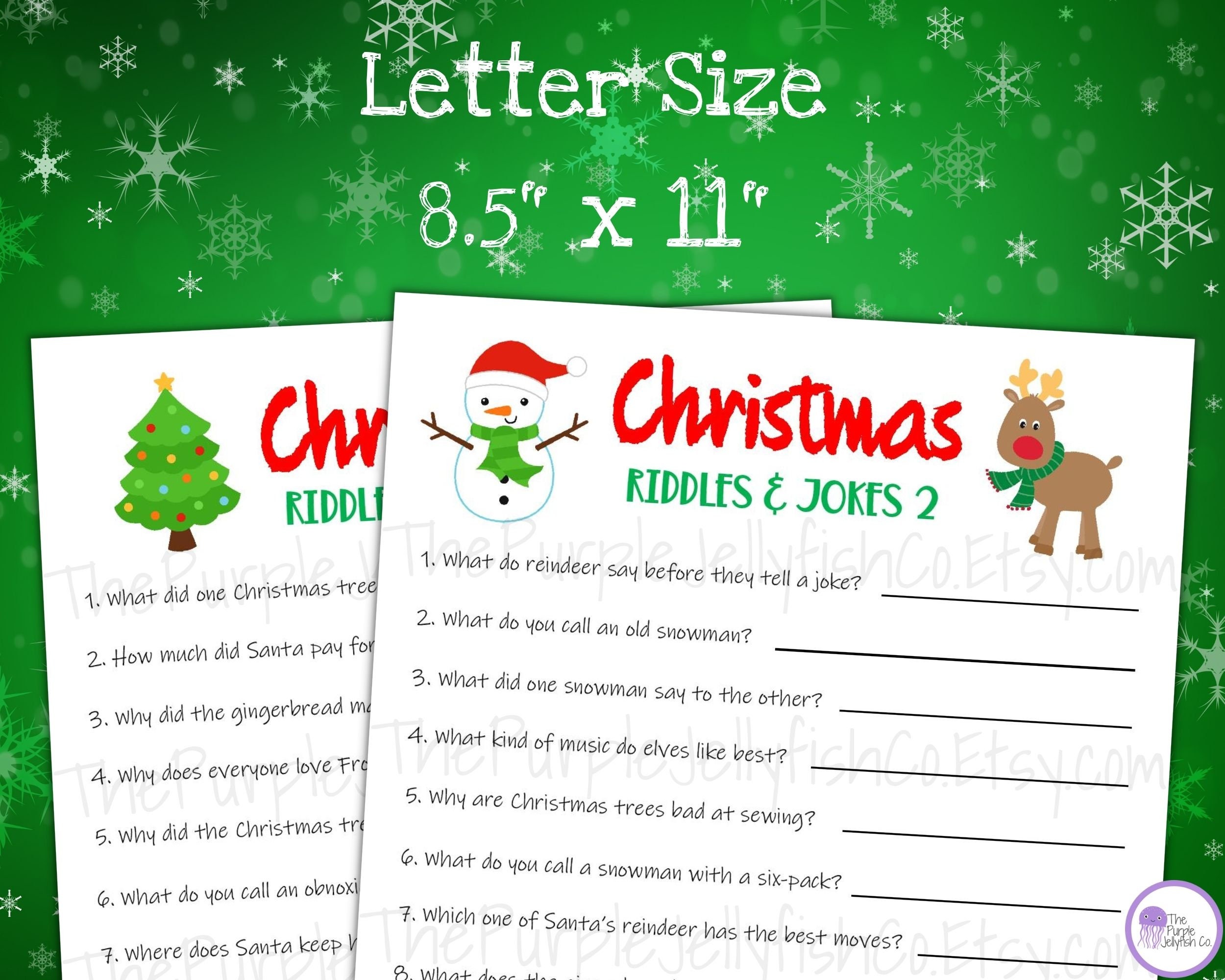 Christmas Jokes for Kids, Christmas Riddles, Printable Christmas Game ...