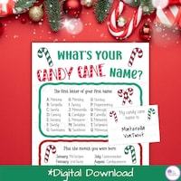 What's Your Candy Name Game WITH NAMETAGS + SIGN, Candy Party Game ...