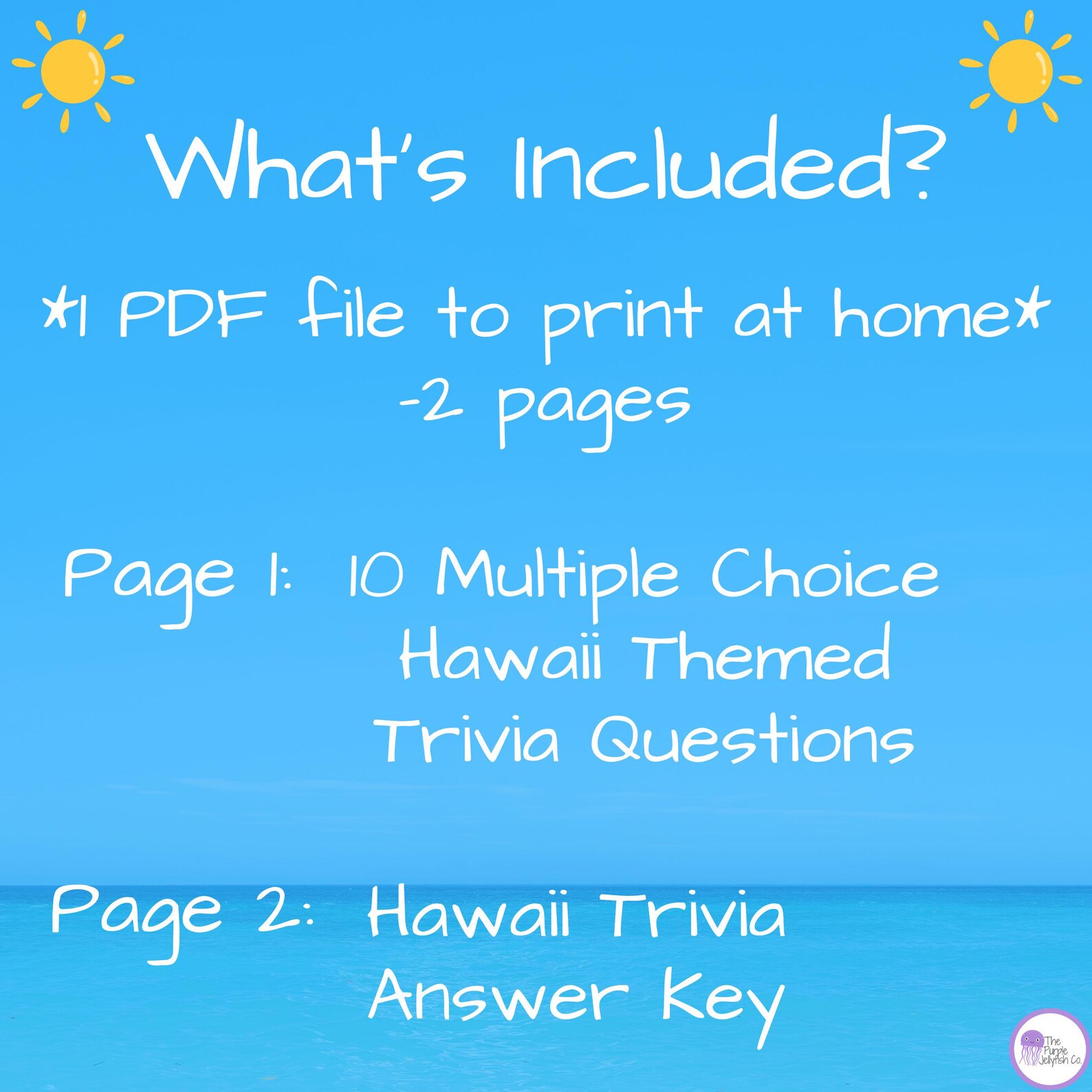 Hawaii Trivia Game Printable Luau Party Idea, Hawaiian Themed Quiz ...